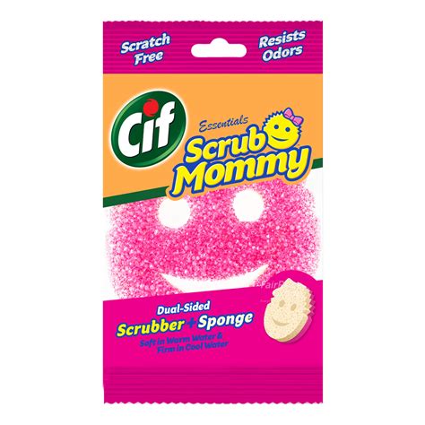 Cif Scrub Mommy Dual Sided Scrub Sponge Essentials Ntuc Fairprice