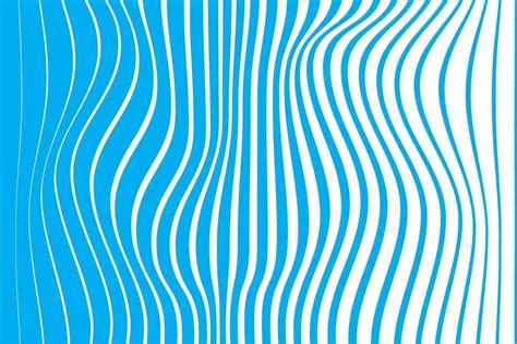 Simple Abstract Sky Color Vertical Halftone Wavy Distort Line Pattern
