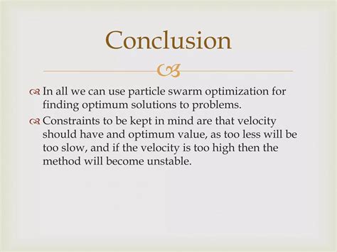 Particle Swarm Optimization By Rajorshi Mukherjee Pptx