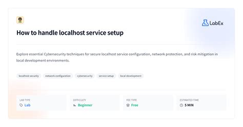 How To Handle Localhost Service Setup Labex
