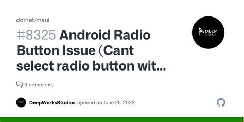 Android Radio Button Issue Cant Select Radio Button With Image Issue 8325 Dotnet Maui