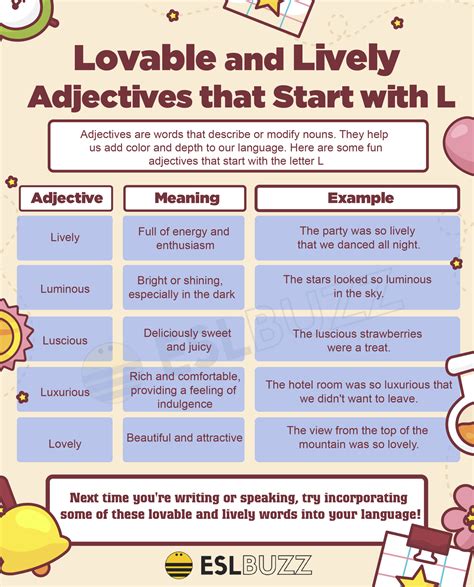 French Adjectives That Start With L To Describe A Person