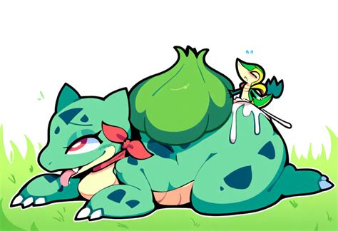 Rule 34 Ai Generated Bandana Blush Bodily Fluids Bulbasaur Closed