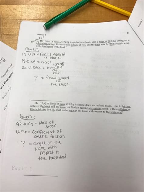 Solved A Force Of N Is Applied To A Block With A Mass Chegg