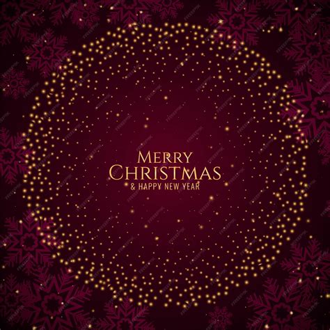 메리 크리스마스 세련된 반짝이 무료 벡터