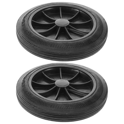 Unbranded 2pcs Replacement Wheels Garbage Can Wheel Replacement Garbage Bin Wheel Trashcan