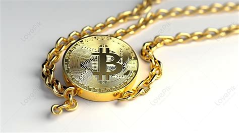 흰색 배경에 체인이 있는 3d 금 쿨롱의 비트코인 기호 렌더링된 이미지 흰색 배경에 체인이 있는 3d 금 쿨롱의 비트코인 기호 렌더링된 이미지 사진 흰색 배경에