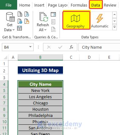 How To Plot Cities On A Map In Excel Methods ExcelDemy