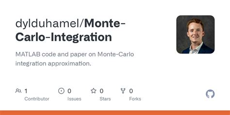 github dylduhamel monte carlo integration matlab code and paper on monte carlo integration