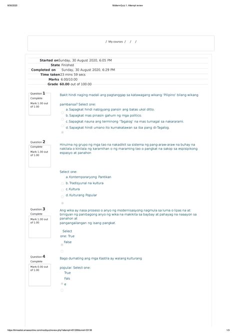 Midtermquiz 1 Attempt Reviewpdf 8 30 2020 MidtermQuiz 1 Attempt Review Studocu