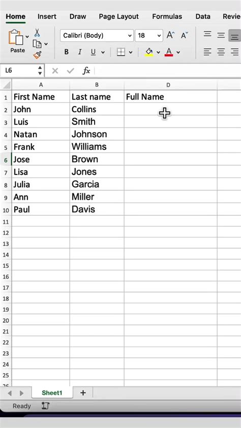 Excel Functions Use Concat To Combine The Content Of Cells Into A Single Cell Shorts