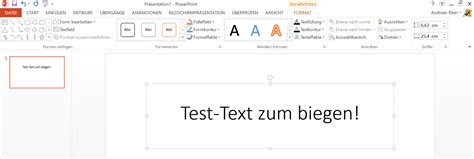In PowerPoint 2013 Präsentation gebogenen Text einfügen So gehts