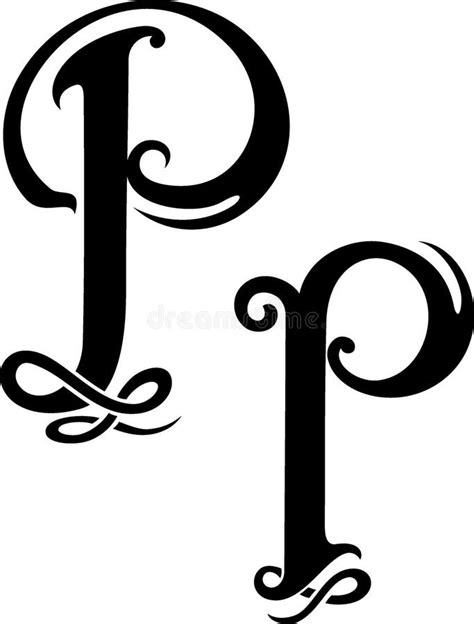 Monogramme De La Lettre P Illustration Stock Illustration Du Consonne 128693089
