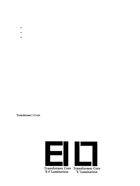 Core And Shell Type Transformer Pdf Transformer Manufactured Goods
