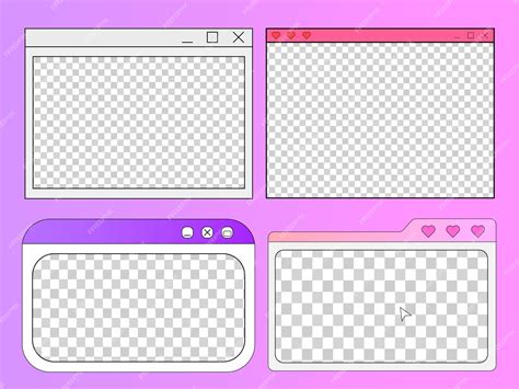 Premium Vector Old Operating System Interface Template With A