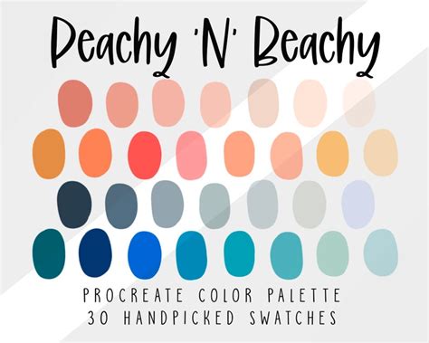 Summer Bundle Procreate Color Palette Ipad Procreate Tools Etsy