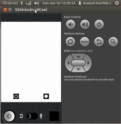 Android Emulator API 10 Camera Not Working ADT Bundle Linux
