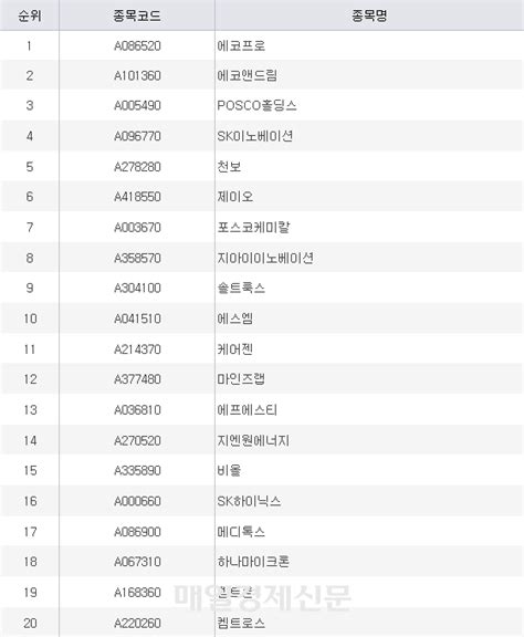 주식 초고수 에코프로·천보 등 2차전지주 러브콜