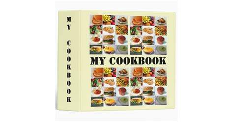 My Cookbook 3 Ring Binder Zazzle