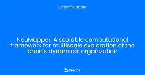 es iode on linkedin scientific research neumapper a scalable