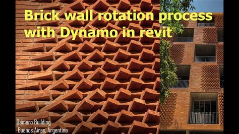 Brick Rotation Screen Wall Making Process With A Dynamo In Revit Youtube