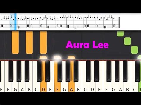 Aura Lee Easy Piano Tutorial For Beginners Youtube