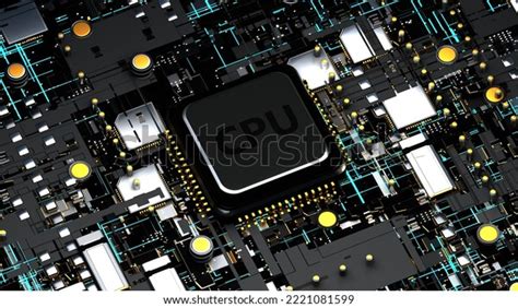 Cpu Modern Processor Motherboard Computer Chip Stock Illustration