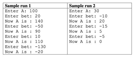 Solved Q4 Write A Program That Simulates A Betting Game