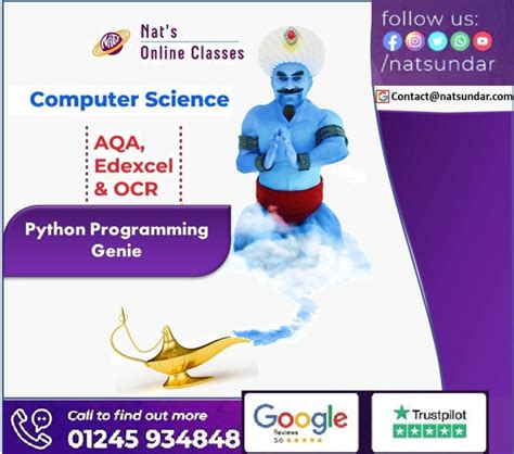 Computer Science Python Genie Nats Online Classes