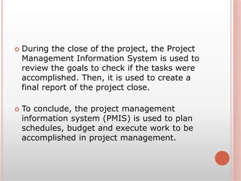 Project Management Information System Pptx