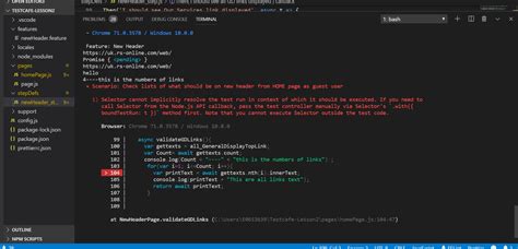 html getting text of all elements within a menu in testcafe stack