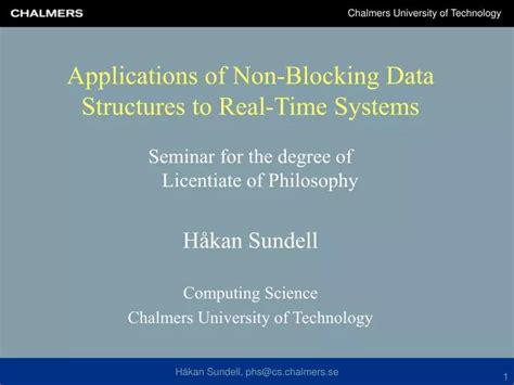 Ppt Applications Of Non Blocking Data Structures To Real Time Systems
