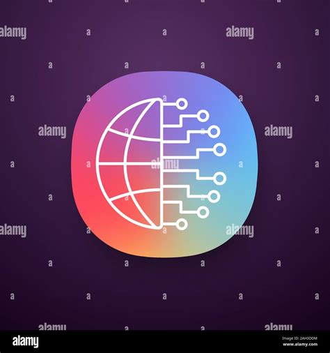 Big Data App Icon Uiux User Interface Cloud Computing