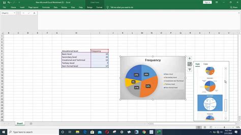 How To Creat Pie Chart Bar Chart Histogram Etc Using Microsoft Excel Youtube