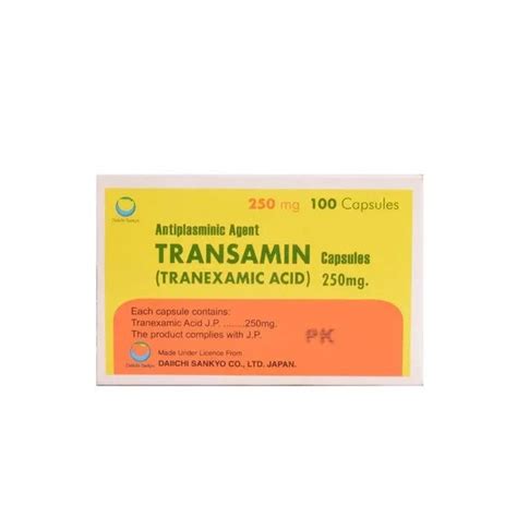 Transamin Capsule 500mg Uses Side Effects Price In Pakistan
