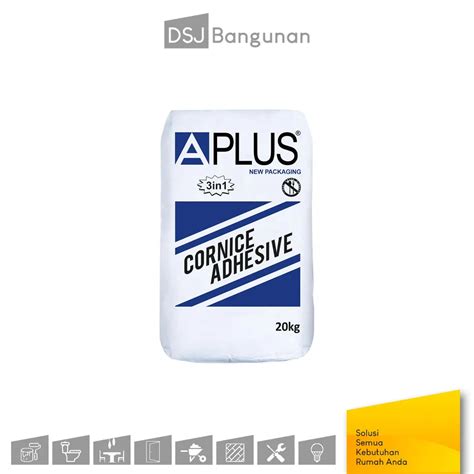 Jual Aplus Cornice Adhesive Compound Gipsum Cornis Gypsum 20