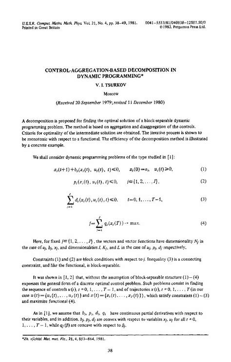 pdf control aggregation based decomposition in dynamic programming dokumen tips