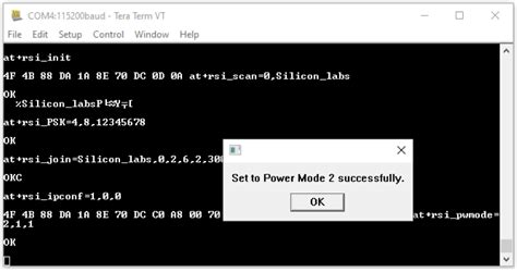 Low Power Standby Associated Station And Ble Advertising Tera Term Script At Command Examples