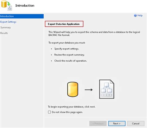 how to create bacpac file in sql server steps to create bapnac file