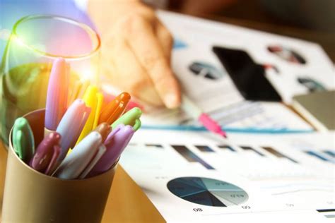 Analyzing Data On Computer Stock Photo Ml Nan