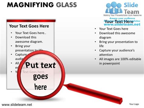 magnifying glass powerpoint ppt templates