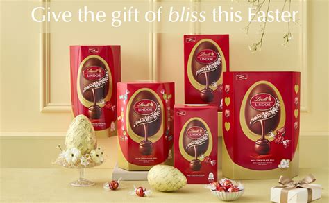Lindt Lindor Gold Assorted Chocolate Easter Egg Extra Large 348g Contains Assorted Milk Dark