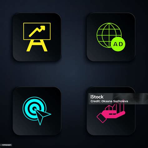 파이 차트 인포그래픽 보드 타겟 및 광고를 설정합니다 검은색 사각형 버튼입니다 벡터 개념에 대한 스톡 벡터 아트 및 기타 이미지 개념 검은색 경쟁 Istock