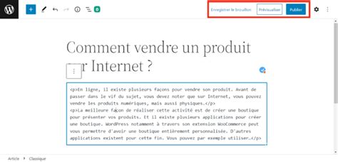 Comment éditer du code HTML dans WordPress méthodes