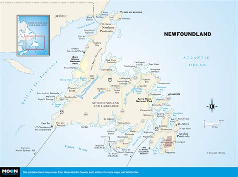 Nfld Map Snapshot Canada Newfoundland