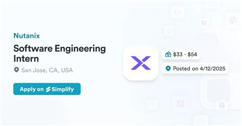Software Engineering Intern Nutanix Simplify Jobs