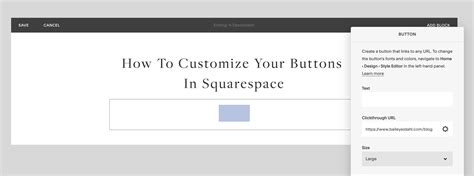How To Customize Buttons In Squarespace — Be Creative