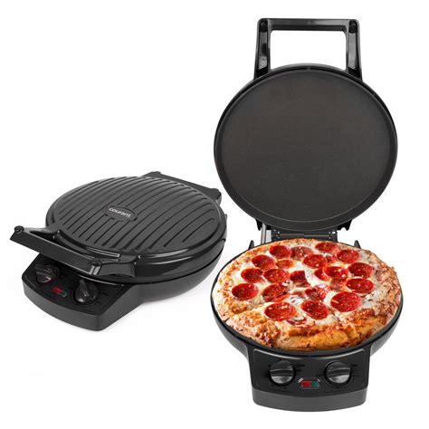Courant Heavy Duty Pizza Maker Oven And Electric Grill Non Stick 12