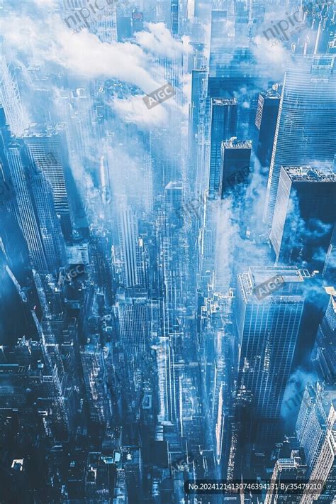 Ai创作图虚拟城市 赛博朋克地产 蓝色质感渐变城市 科技感城市 梦幻都市 都市奇幻 赛博都市 数字艺术城市 云计算城市大数据 虚幻城市 赛博朋克城市 若隐若现城市建筑 魔幻都市 质感蓝色城市