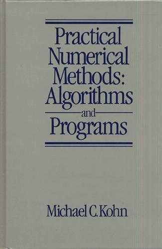 Practical Numerical Methods Algorithms And Programmes Buy Online At